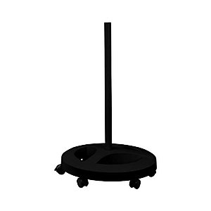 Neatfi 6-Wheel Rolling Base Floor Stand, Compatible for LED Desk Lamp and Magnifying Lamps, Versatile Stand for Work, Study, and Needlework (Black)