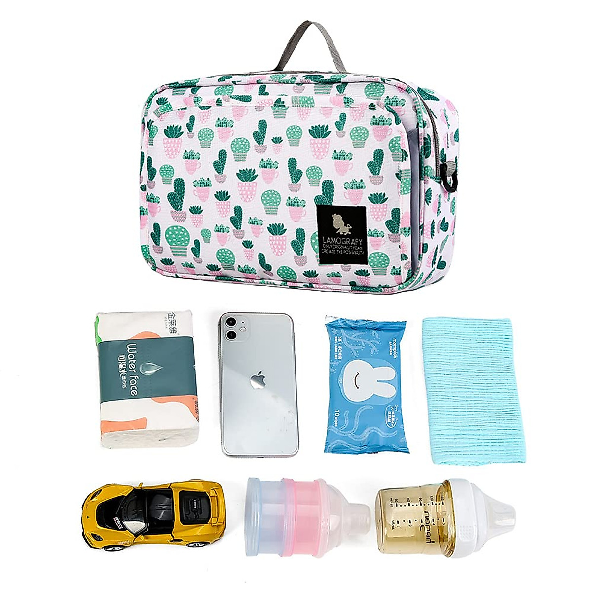 Lmbabter Baby Diaper Bag Stroller Storage Bag Waterproof Diaper Organizer Caddy Infant Tote Portable Mommy Bag for Outdoor