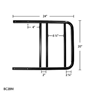 Discount Ramps Elevate Outdoor RV or Camper Trailer Bumper Bike Rack for 1-2 Bicycles