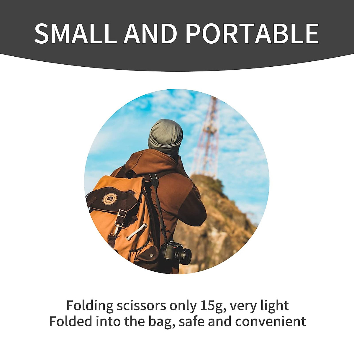 2Pcs Folding Scissors Travel safe portable small stainless steel telescopic cutter Telescopic Cutter Used for Home Office, Safety Portable Travel Trip Scissors