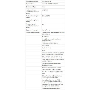 Samsung Galaxy S20 FE 5G (128GB) Global LTE Unlocked G781W International Model (Cloud Navy)