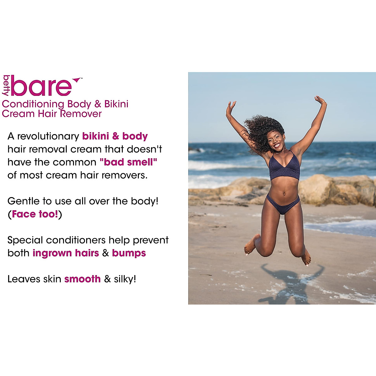 Bettybare Condtitioning Body and Bikini Cream Hair Remover 2. ounce