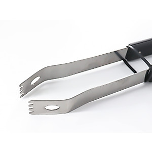 Grill Accessories Kit 3 Piece, Grill Fancy Griddle Accessories Tools Set, Stainless Steel with Plastic Handle Heat Resistant and No Melt, Great for Outdoor BBQ, Camping, Teppanyaki