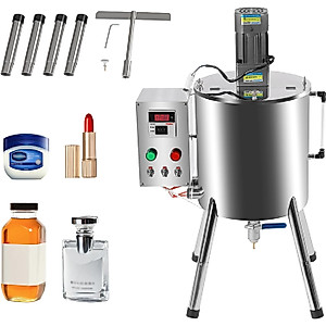 Filling machine for cosmetics, 8-gal/30L Automatic Bottle Filling Machine, Adjustable Stainless Steel Paste Liquid filling Machine, 20-45 Bottle/min, Lipstick Filling Machine, Shampoo Cosmetic Honey