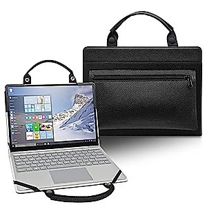 LiuShan 2 in 1 Protective Case + Portable Bag for 14" Lenovo Yoga 9i 14/ThinkBook 14s G2 ITL & Dell Inspiron 14 7490/Latitude 7410 7420 7430/Latitude 7410 7420 7430 2-in-1[Not fit Latitude 7400],Black