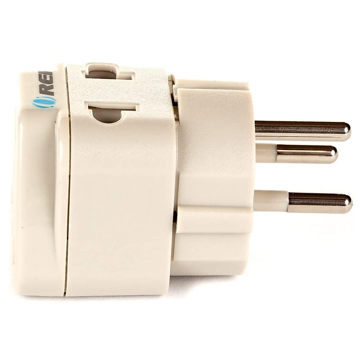 OREI USA to Israel, Gaza, Palestine & More (Type H) Travel Adapter Plug - 2 in 1 - CE Certified - RoHS Compliant - 2 Pack - White Color (DB-14-2PK)