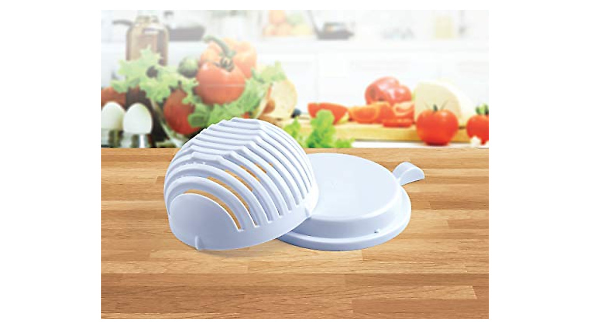 Innovative Living Salad Cutter Bowl – Fast & Safe Salad Maker