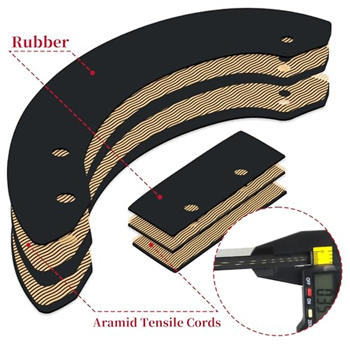 GELASKA HS520 Paddles with 76322-v10-020 Scraper Blade Replaces 06720-V10-030, 06720-V10-020 for Honda HS520 Paddles, HS520A HS520AA HS520AS HS520ASA HS520K1 HS720 HS720AA HS720AMA HS720ASA Snowblower