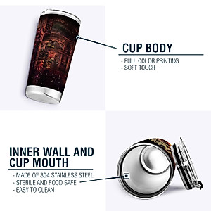 Bad Bananas Gifts for Book Lovers and Readers - My Weekend is all Booked - Red - 20oz Stainless Steel Tumbler