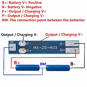 Anmbest 5PCS 2S 7.4V 8.4V 8A 18650 Charger PCB BMS Protection Board for Li-ion Lithium Battery Cell