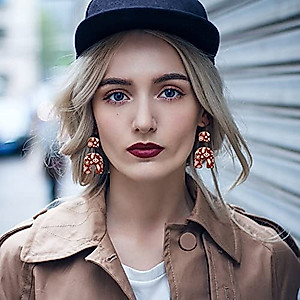 4Pcs Polymer Clay Silk Screen - Silk Screen Stencils for Polymer Clay - Reusable Silkscreen Print Kit - Printing on Clay Jewelry Clay Earrings - Silkscreen Stencil for Polymer Clay Earrings