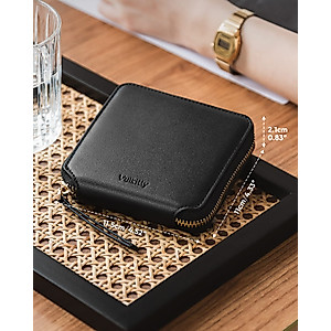 Vulkitty Women Leather Wallet RFID Blocking Bifold Slim Coin Purse Credit Card Holder with Zipper Pocket Case