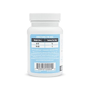 Nutramax Solliquin Calming Behavioral Health Supplement for All Dogs Over 8lbs - With L-Theanine, Magnolia / Phellodendron, and Whey Protein Concentrate, 60 Chewable Tablets