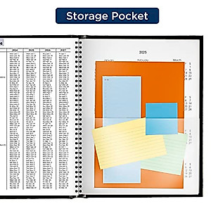 AT-A-GLANCE 2024 Weekly Planner, DayMinder, Quarter-Hourly Appointment Book, 8" x 11", Large, Hardcover, Monthly Tabs, Black (G520H0024)