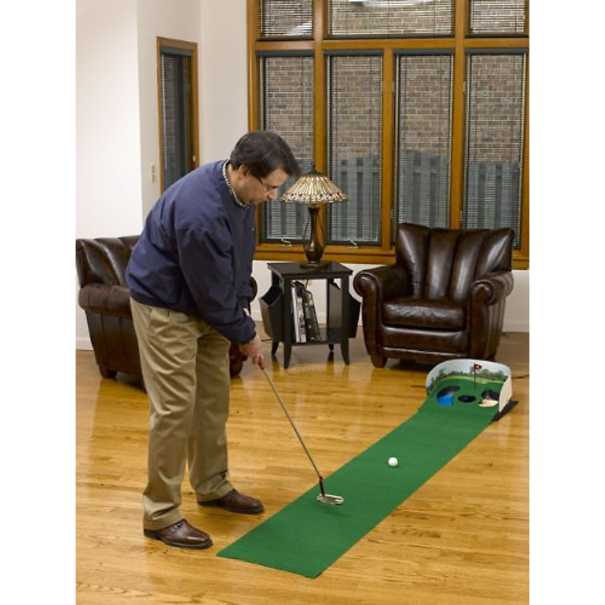 Club Champ Super Sized Putt N' Hazard Electric Putting Mat