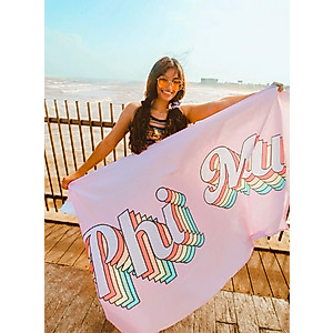 Delta Delta Delta - Sorority Letter Flag (Retro Design)