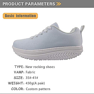 FOR U DESIGNS Women’s Lace-up Walking Shoes Butterfly Pattern Lightweight Tennis Shoes Casual Running Sneakers Blue Size 10