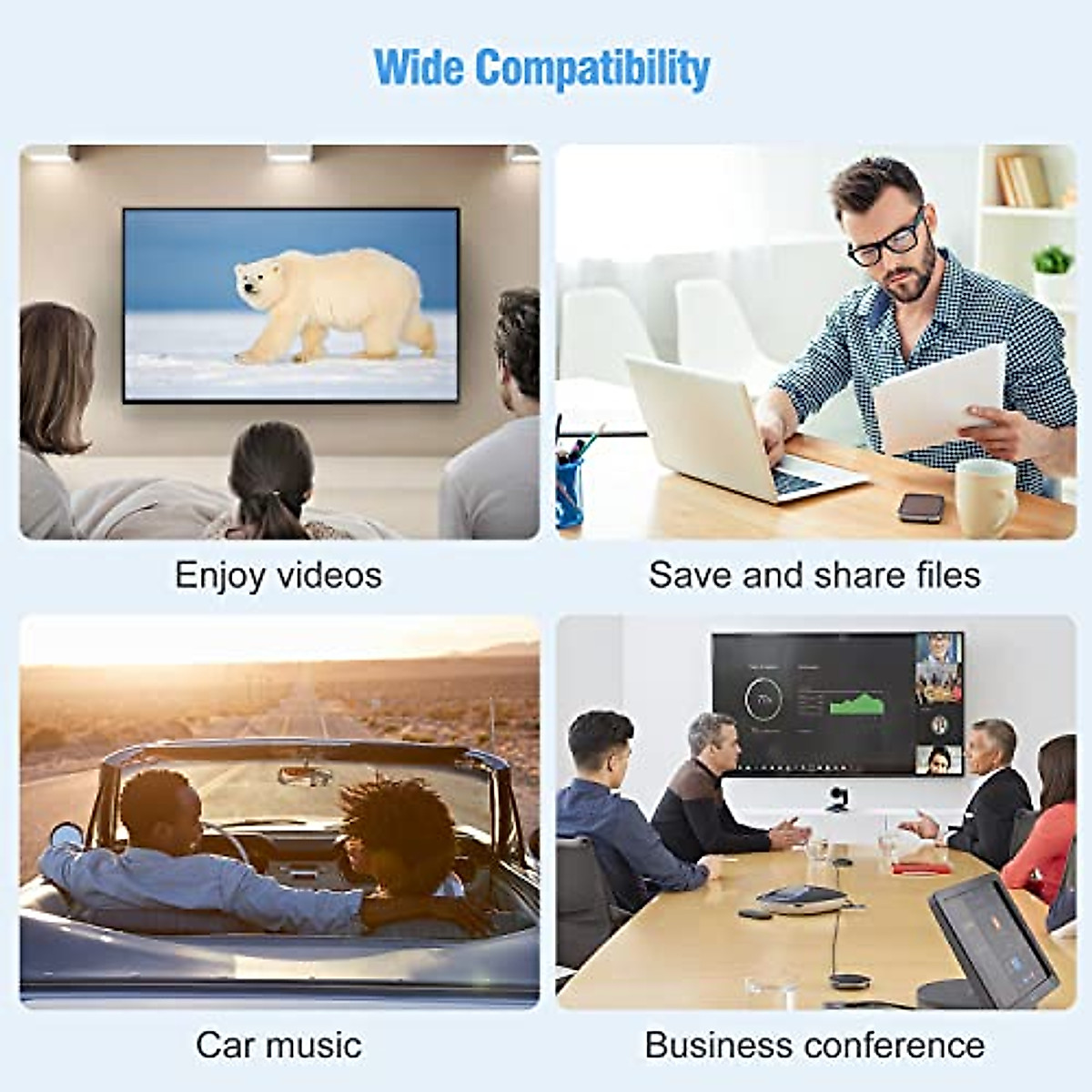 KOOTION 32GB USB Key Flash Drive Metal Thumb Drive USB 2.0 Memory Stick Keychain Tile Design, Sliver