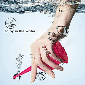 Rose Toy for Women, 2021 Rechargeable Women's Rose Flowers Toys for Girlfriend, 7+5 Mode, Funny Gifts, Unique Gifts for Her, Valentine's Day Wedding (02-Red)