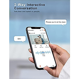 TMEZON Wireless Security Camera Outdoor, 2K Security Camera Wireless Solar Powered, PTZ WiFi Control, Color Night Vision with Pan Tilt 360° View