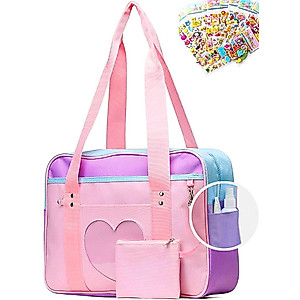 BOYOWO Japanese Bag kawaii wallet Anime Sticker tote bag ita bag crossbody kawaii stuff cute school supplies aesthetic messenger bag backpacks for woman essentials