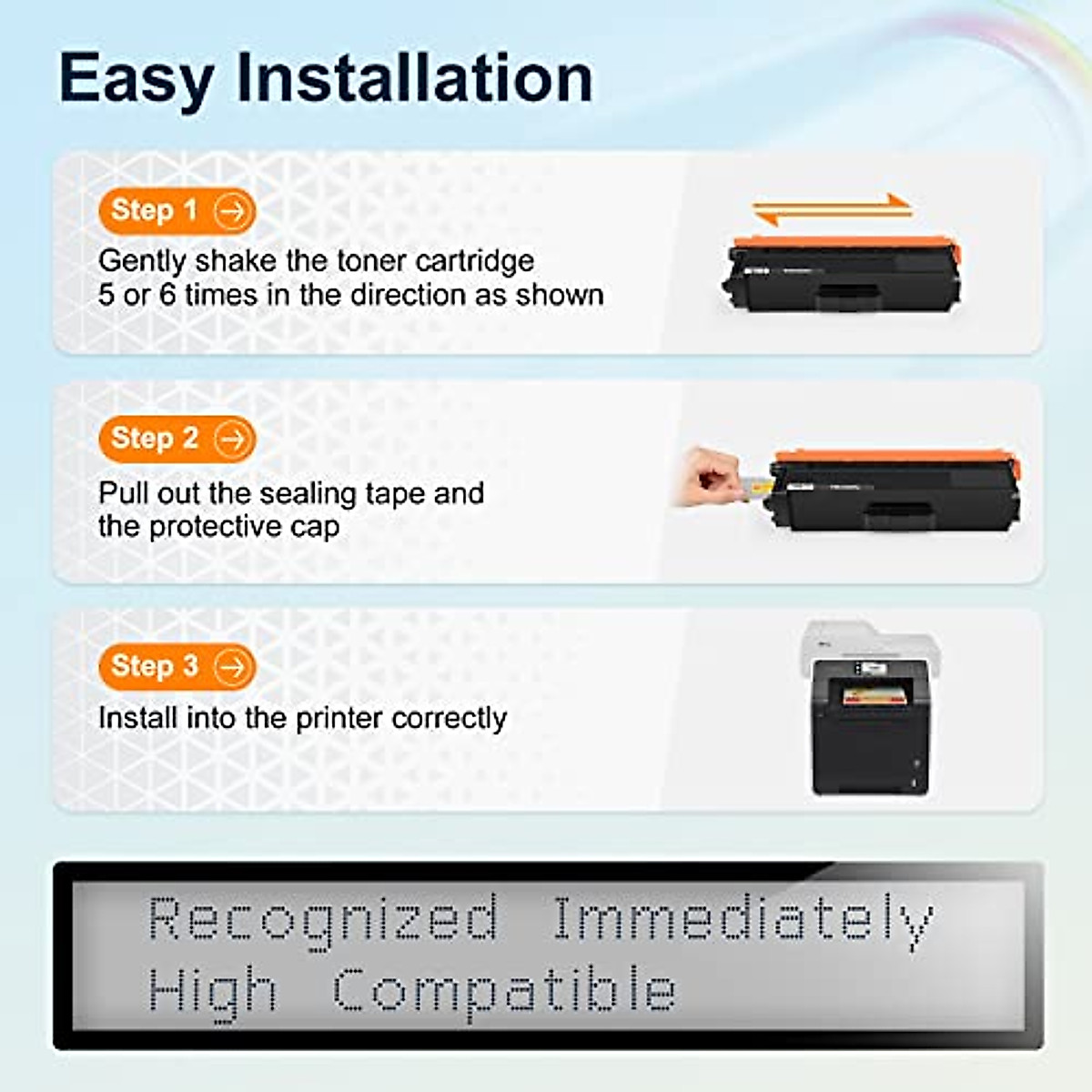 TESEN Compatible Toner Cartridge Replacement for Brother TN336 TN315 TN310 TN331 Set for Brother HL-L8350CDW HL-4150CDN HL-L8350CDWT MFC-L8850CDW MFC-9970CDW (Black Cyan Magenta Yellow 4 Packs)