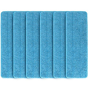 6 Pack Microfiber Spray Replacement Mop Pads - Perfect Cleaning Solution for Home and Commercial Use, Compatible with Bona Floor Care System