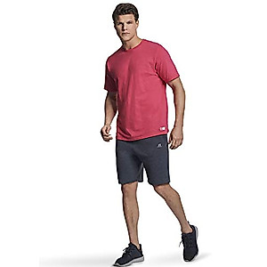 Russell Athletic Men's Cotton Performance Short Sleeve T-Shirt (Retired Colors), Watermelon Pink, Small