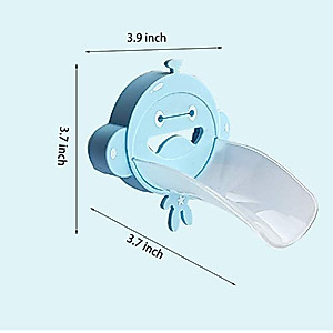Faucet Extender Silicone Faucet Cover Faucet Extender for Toddlers Babies Kids Children (blue+green)