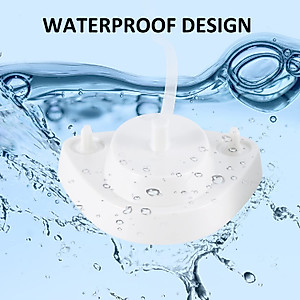 Toothbrush Charger for Oral B, POEXUJING Portable Inductive Electric Toothbrush Charger for Model 3757 with 2 Toothbrush Head Holders and 2 Dust Caps, Charging Base Power Cord for Travel Replacement