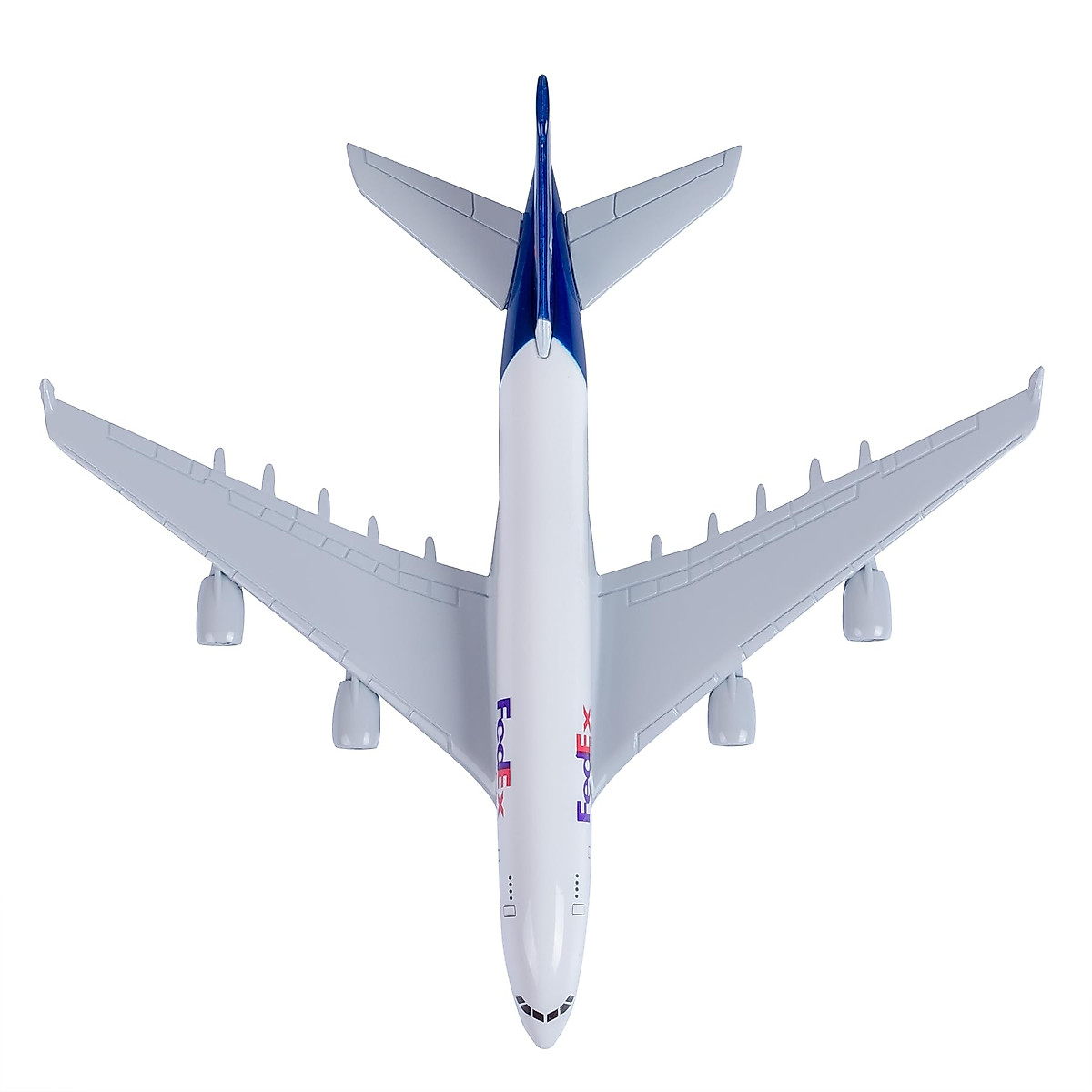 Bswath Model Airplane 1:400 Scale Model FedEx Airbus 380 Model Plane Metal Plane Model Die-cast Alloy Airplanes for Gift and Collection