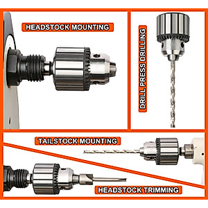 VINWOX 1/2" Key Type Heavy Duty Drill Chuck with #2MT Arbor