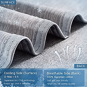 Marchpower Cooling Blanket for Kids Hot Sleepers, Arc-Chill Cooling Throw Blanket with Double-Sided Design, Japanese Cooling Fiber Absorbs Body Heat, Lightweight Soft Blanket for Sleeping Baby Travel