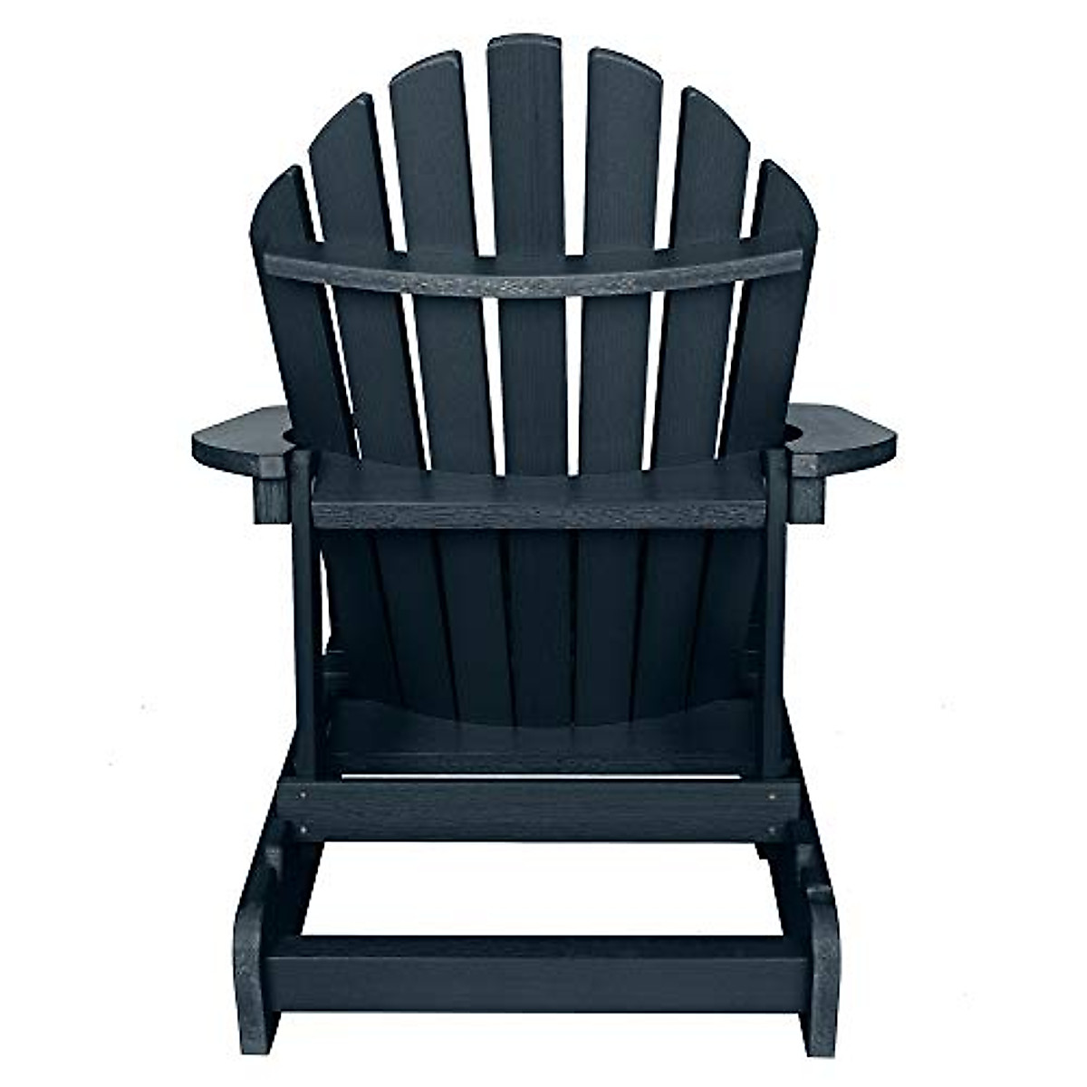 highwood Hamilton Made in The USA Folding and Reclining Adirondack Chair, Adult Size, Federal Blue