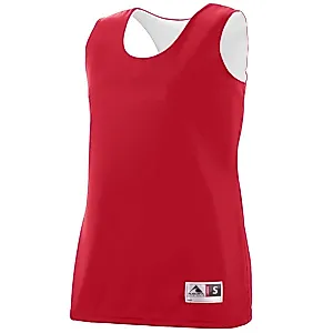 Augusta Sportswear womens Augusta Ladies Reversible Wicking Tank Sleeveless, Red/White, Large US