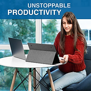 SideTrak  Solo Portable Laptop Monitor 15.6” FHD 1080P LCD Screen | Works with Mac, PC, Chrome, PS4, Xbox, Raspberry Pi, & More | Powered by USB or Mini HDMI | Detachable Padded Case and Kickstand