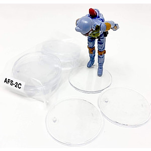 Protech AFS-2C Clear Action Figure Stands fit Vintage Star Wars Figures & More, Pack of 10