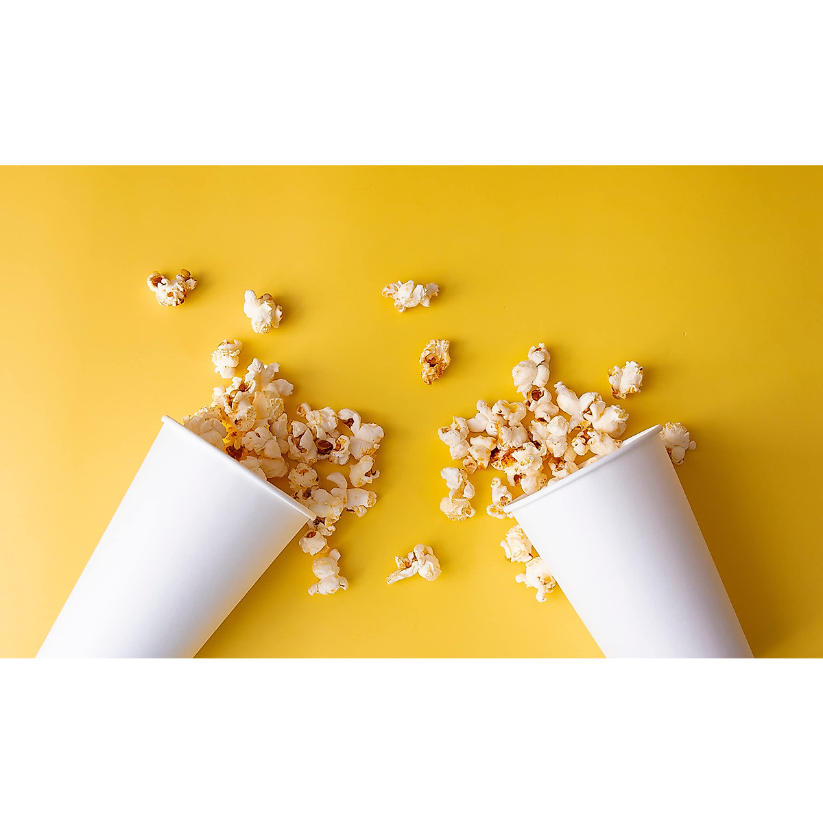 Lakesstory 50 Pack 9 oz White Disposable Paper Coffee Cups with Lid - Hot/Cold Beverages - Home Use - Microwave Safe - Compostable