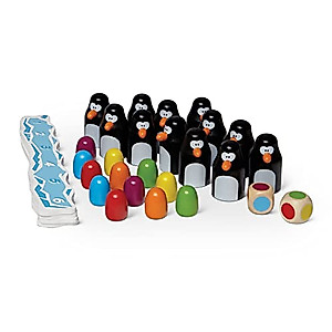 Blue Orange Games Pengoloo Award Winning Wooden Skill Building Memory Color Recognition Game for Kids