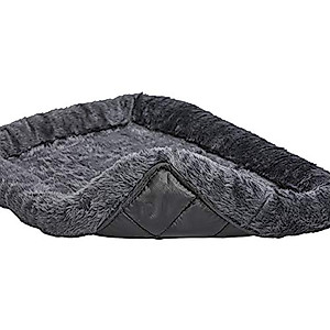New World Gray Dog Bed | Bolster Dog Bed Fits Metal Dog Crates | Machine Wash & Dry, 22-Inch