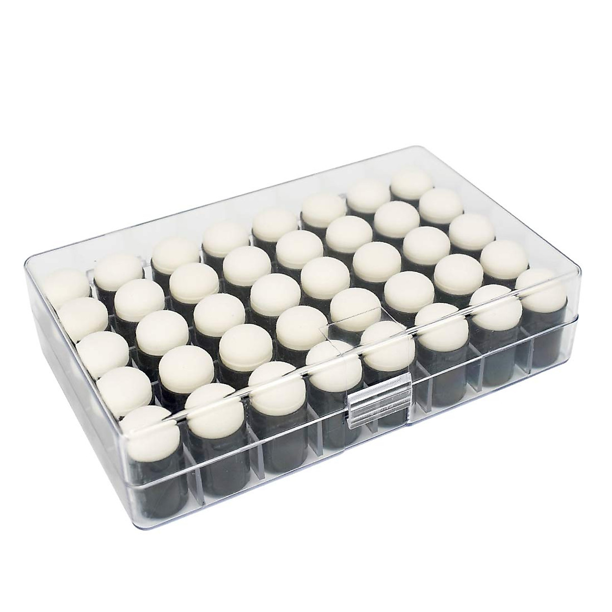 ZIIYAN 40 Pack of Finger Sponge Daubers with Storage Case for Painting Art Ink Crafts Chalk Card Making