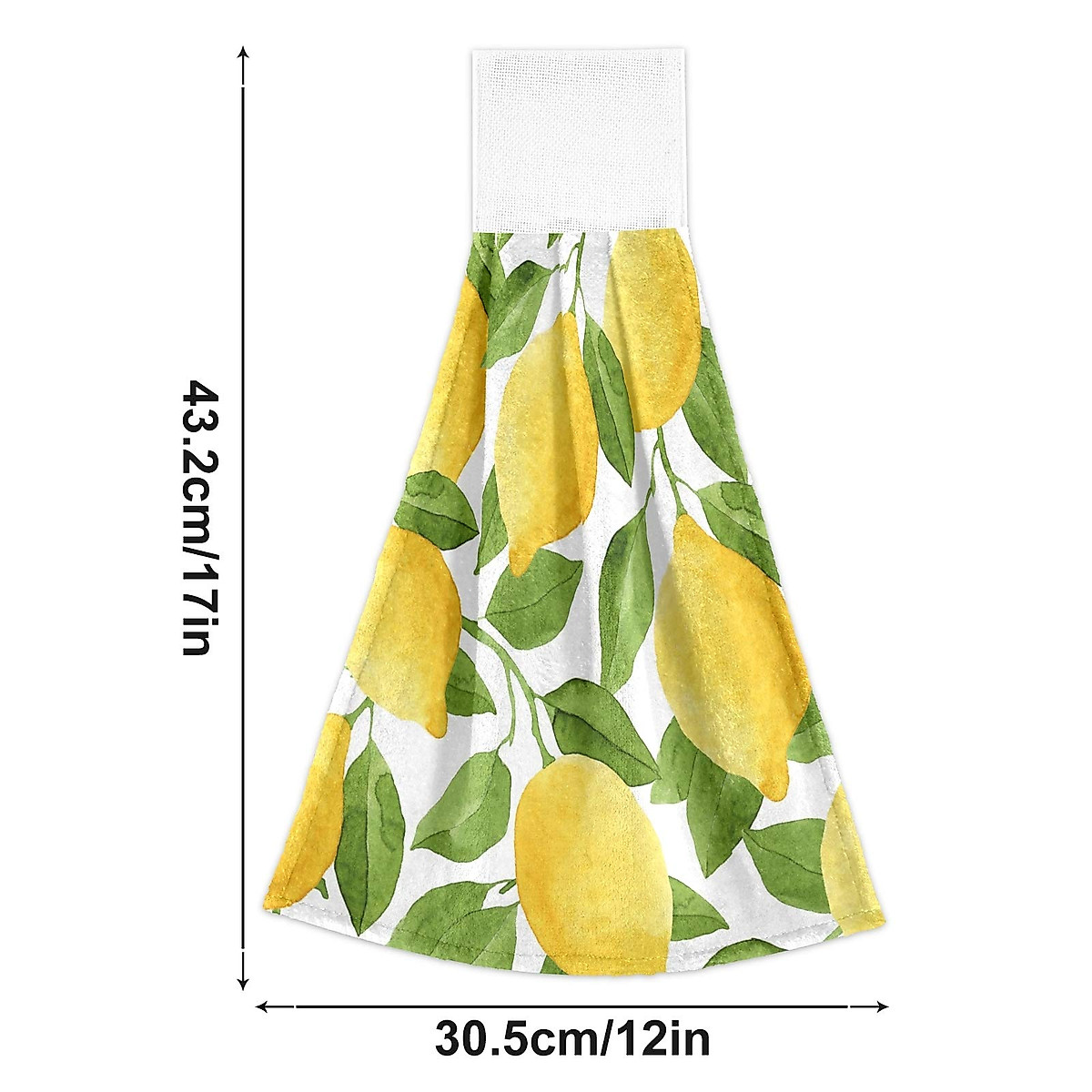 Boccsty Lemon Hanging Kitchen Towels 2 Pieces Summer Lime Tree Branch Dish Cloth Tie Towels Hand Towel Tea Bar Towels for Bathroom Farmhouse Housewarming Tabletop Home