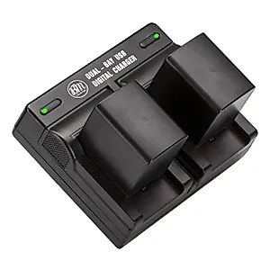 BM 2 BP-820 Batteries and Dual Battery Charger for Canon VIXIA HF G50, HF G60, HF G70, XA40, XA45, XA50, XA55, HFG30, HFG40, HFM301, HFM41, HFM400, XA10, XA11, XA15, XA20, XA25, XA60, XA65, XA70, XA75