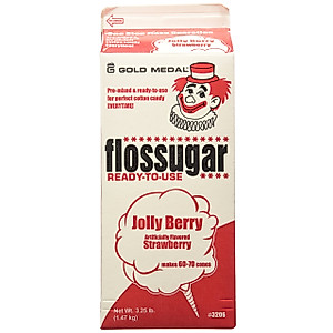 Gold Medal Strawberry Candy Floss Sugar, 52 oz - 1/2 Gallon