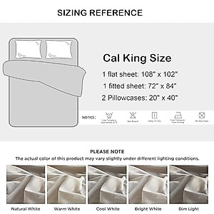 Talasily Linen Sheets Queen Linen Bed Sheet, 4 Piece Breathable Linen Cotton Sheets Queen Size Set, Linen Cotton Blend Sheets for All Seasons- Deep Pockets, Easy-Fit, (Queen, Beige)