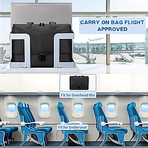 ETRONIK Weekender Bag for Women, Medium Canvas Travel Bags with USB Charging Port, Carry on Bag for Airplanes with Shoe Compartment, Overnight Gym Duffel Bag for Travel Yoga Deliver, 3 Pcs Black