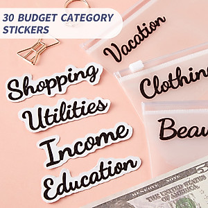 OOUUREC Daisy Cash Envelope Budget Binder Organizer - with 30 Budget Stickers, Expense Tracker, A6 Zipper Binder Pockets & Money Saving Binder, Personal Organizer Finance Planner for Cash and Coupon