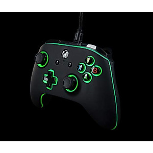PowerA Spectra Enhanced Illuminated Wired Controller for Xbox One, gamepad, video game, gaming controller, works with Xbox Series X|S