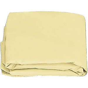 10'x 10' Replacement Canopy Top Cover Beige for Dual Tier Gazebo Outdoor Patio Garden Tent Roof Top (Only Cover)