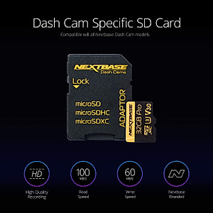 Nextbase 32GB U3 SD Card with Go Pack Dash Camera Carrying Case - Fits All Nextbase Dash Cameras and Protects from Bumps & Scratches